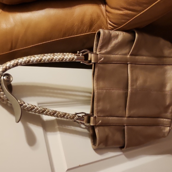 Tignanello | Bags | Tignanello Gold Large Tote Like New | Poshmark